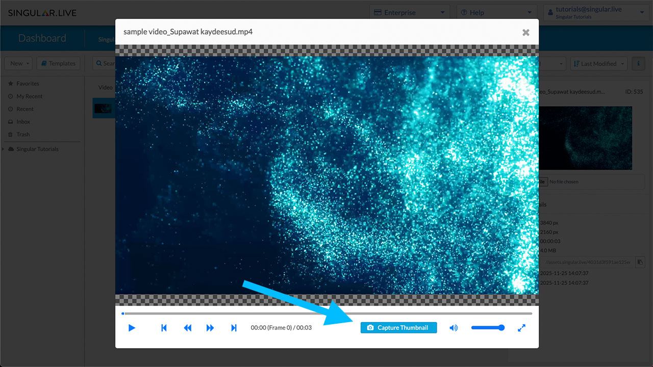 Dashboard Video Upload & Management – Singular.live Support Portal